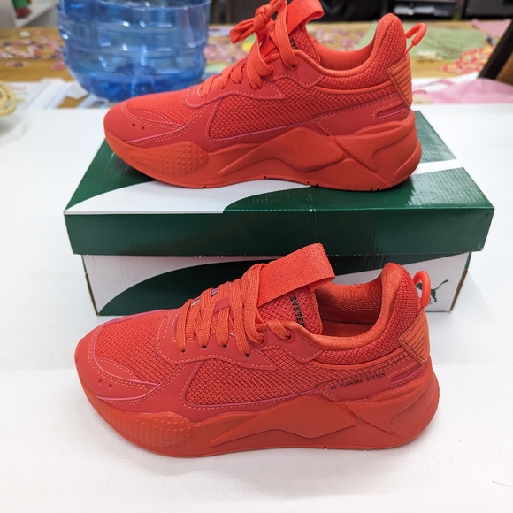 Sergio Rossi for Puma | Shoes | Rsx Womans Neon Orange Puma Sneakers ...